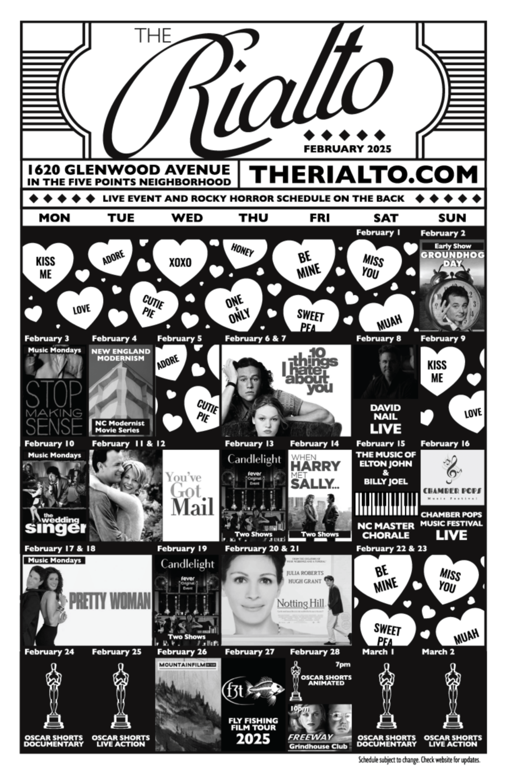 The Rialto's Calendar of Events - The Rialto Theatre